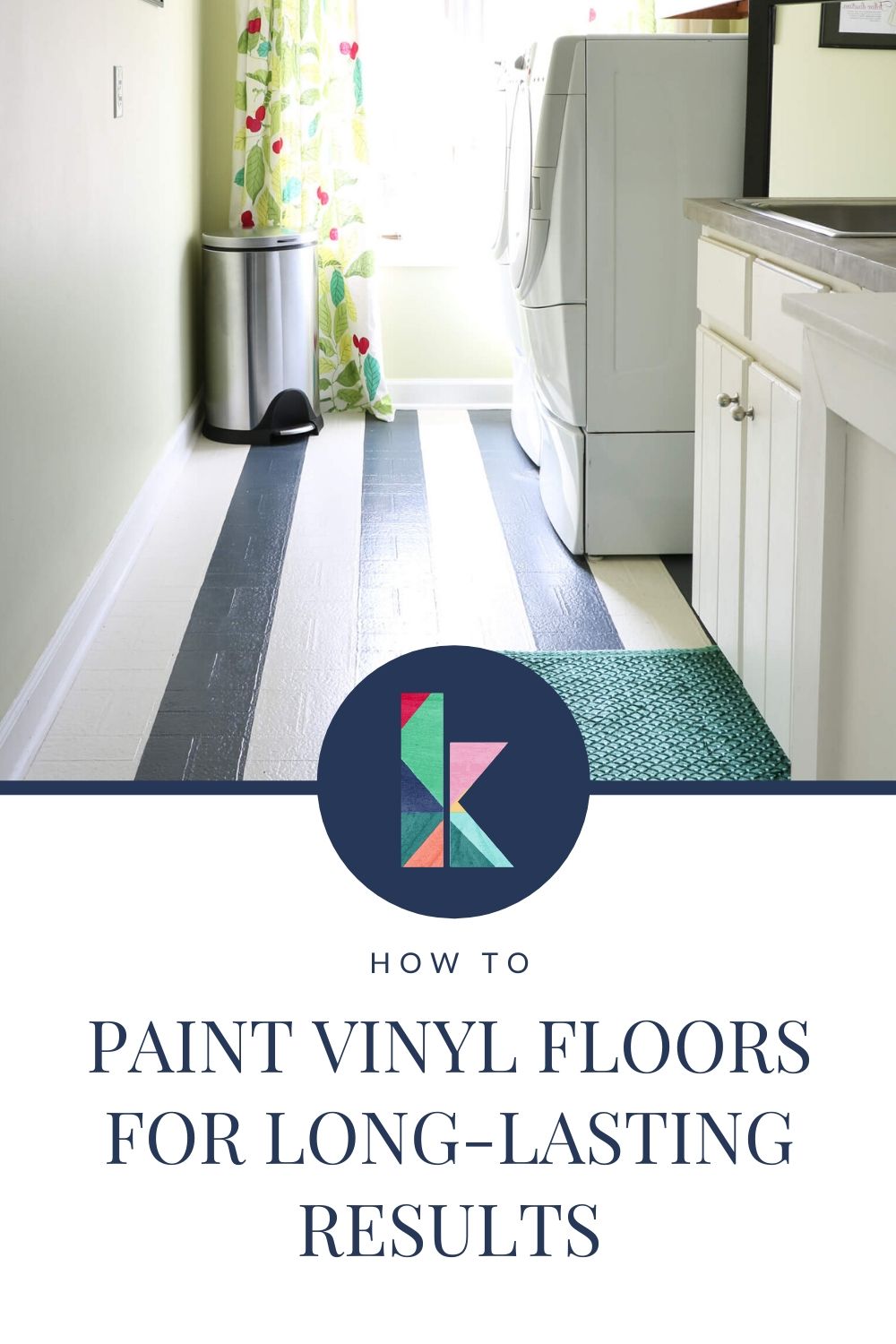 How to Paint Vinyl Floors: Long-Lasting Results | Designer Trapped