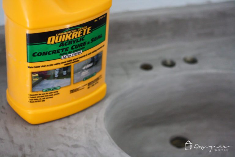 The Easiest DIY Concrete Vanity Top--No Forms or Heavy Lifting Required