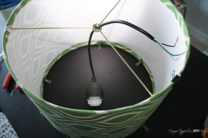 DIY Pendant Light Using Your Own Fabric!
