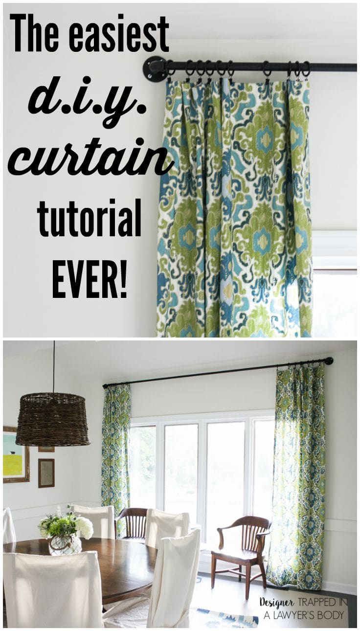 How To Make Curtains the Easy Way Designer Trapped In A Lawyer s Body