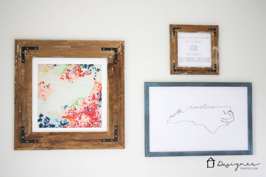 How to Make a DIY Picture Frame from Upcyled Wood! | Designertrapped.com