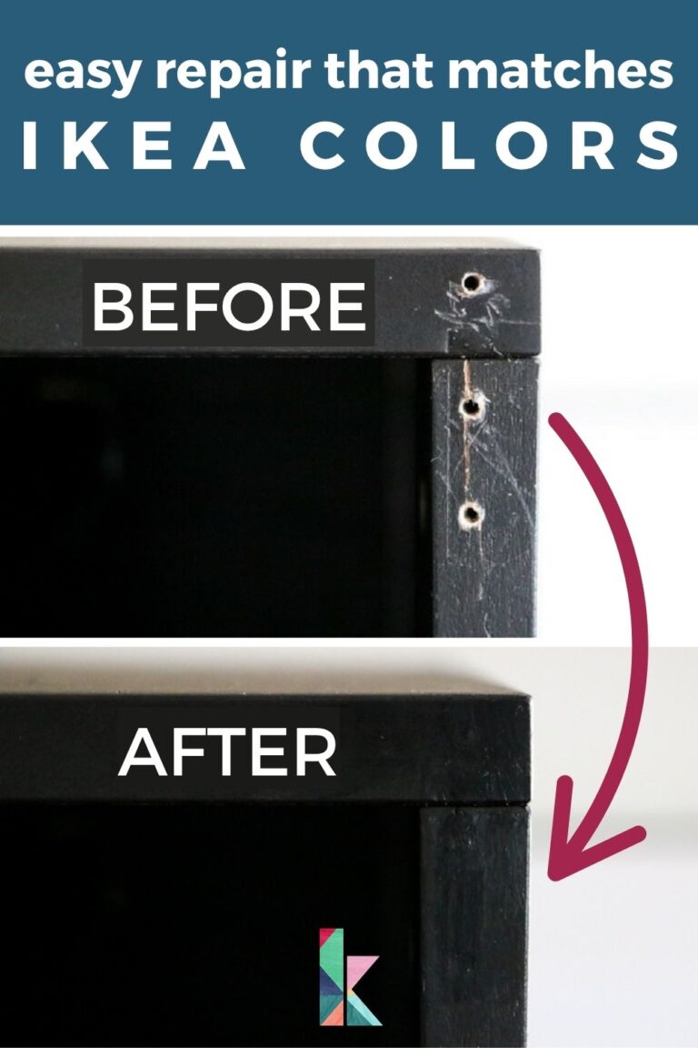 Easy Furniture Repair to Match IKEA Paint Colors | Kaleidoscope Living