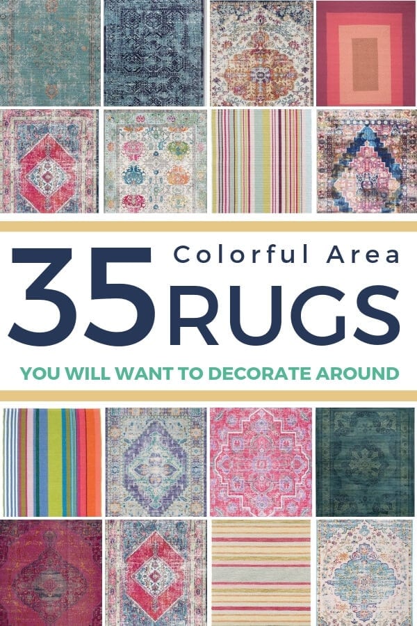 35 Colorful Area Rugs You Will Want to Decorate Around