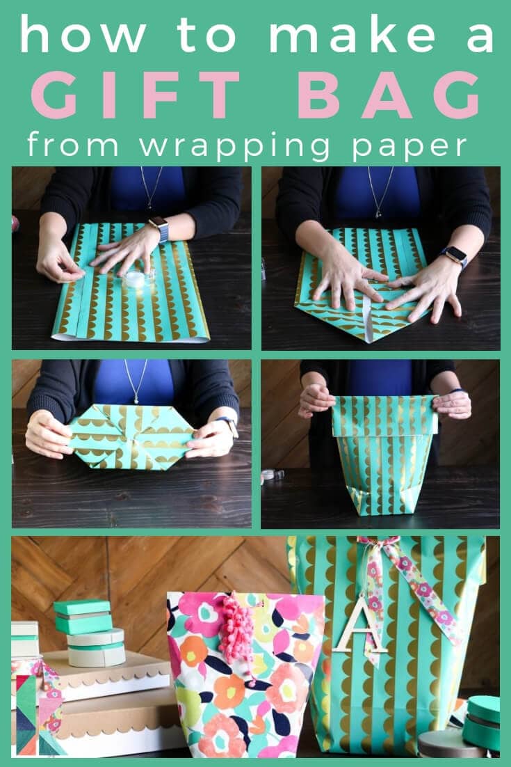How To Make A Gift Bag From Wrapping Paper