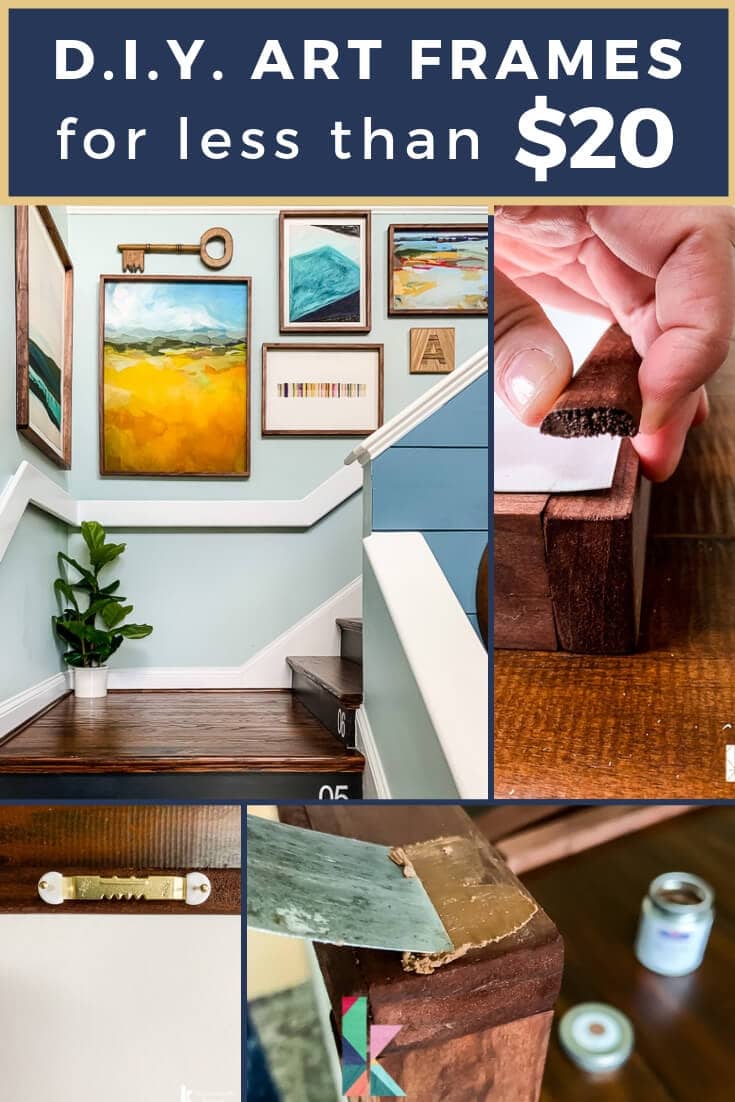 Make Large DIY Picture Frames For Less than $20 Each