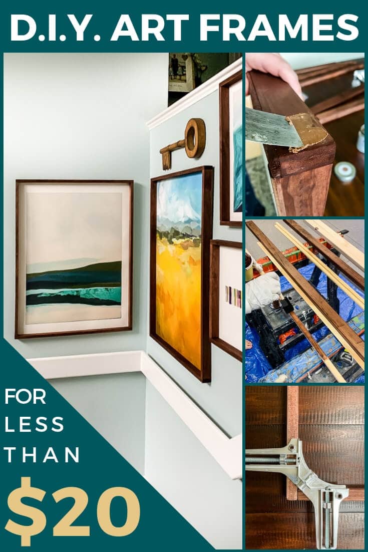 Make Large DIY Picture Frames For Less than $20 Each