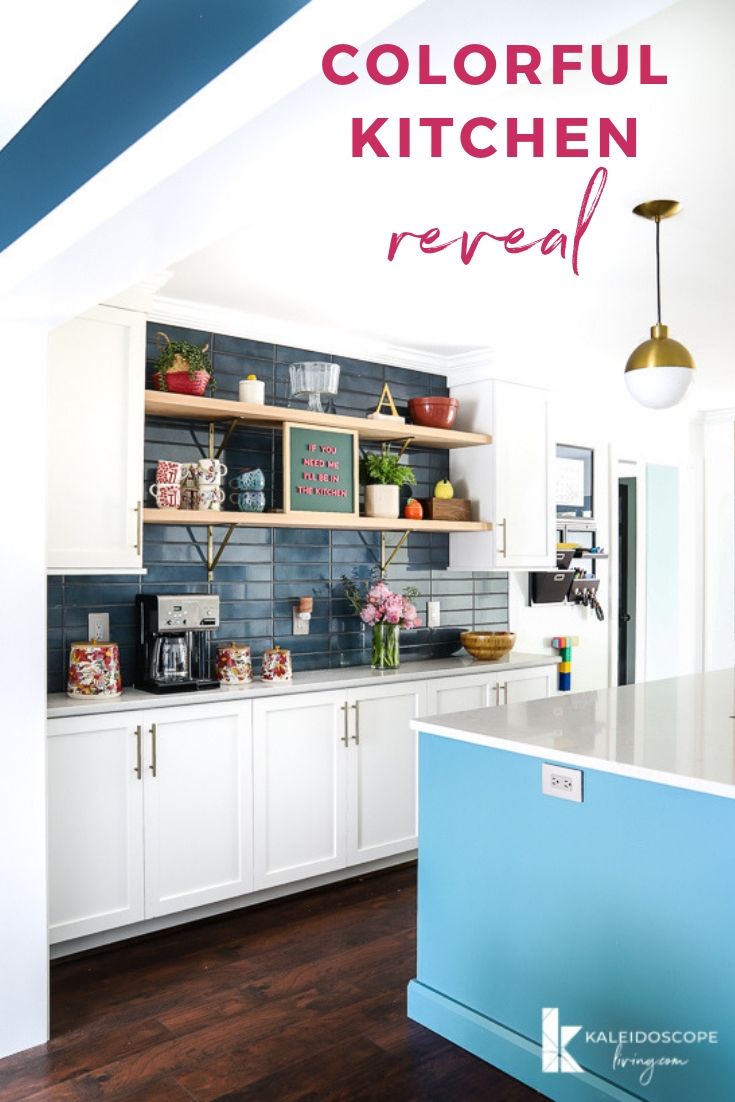 Our Colorful Kitchen Remodel Reveal: Before and After