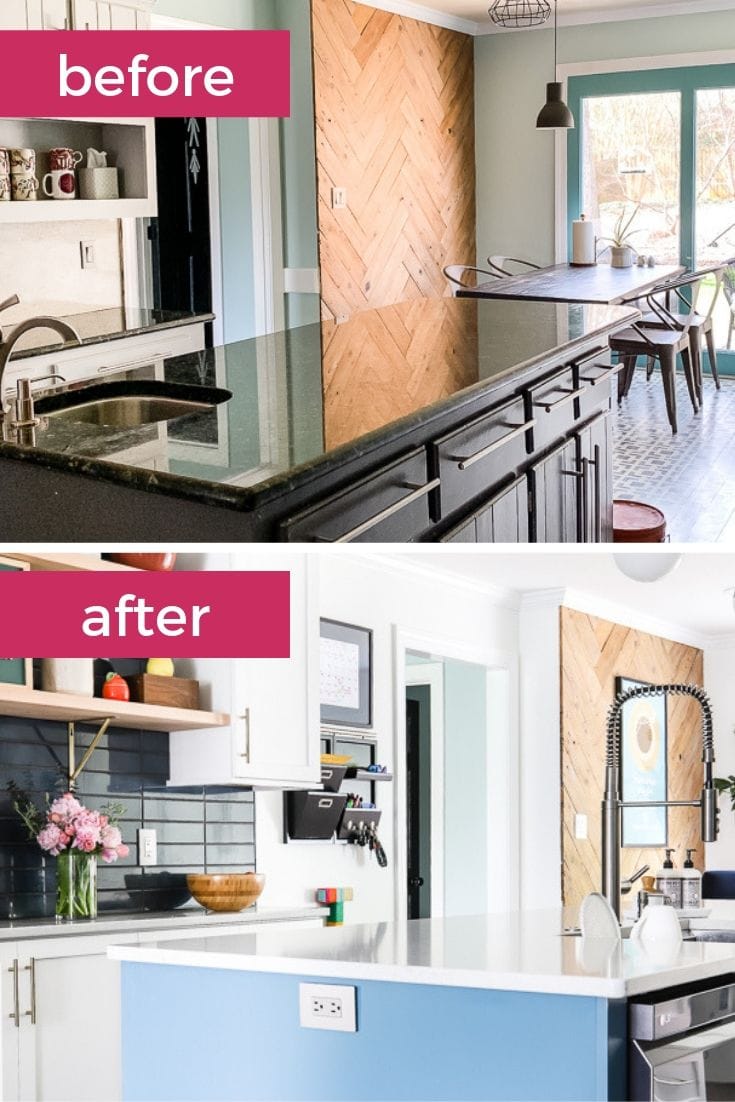 Our Colorful Kitchen Remodel Reveal: Before and After