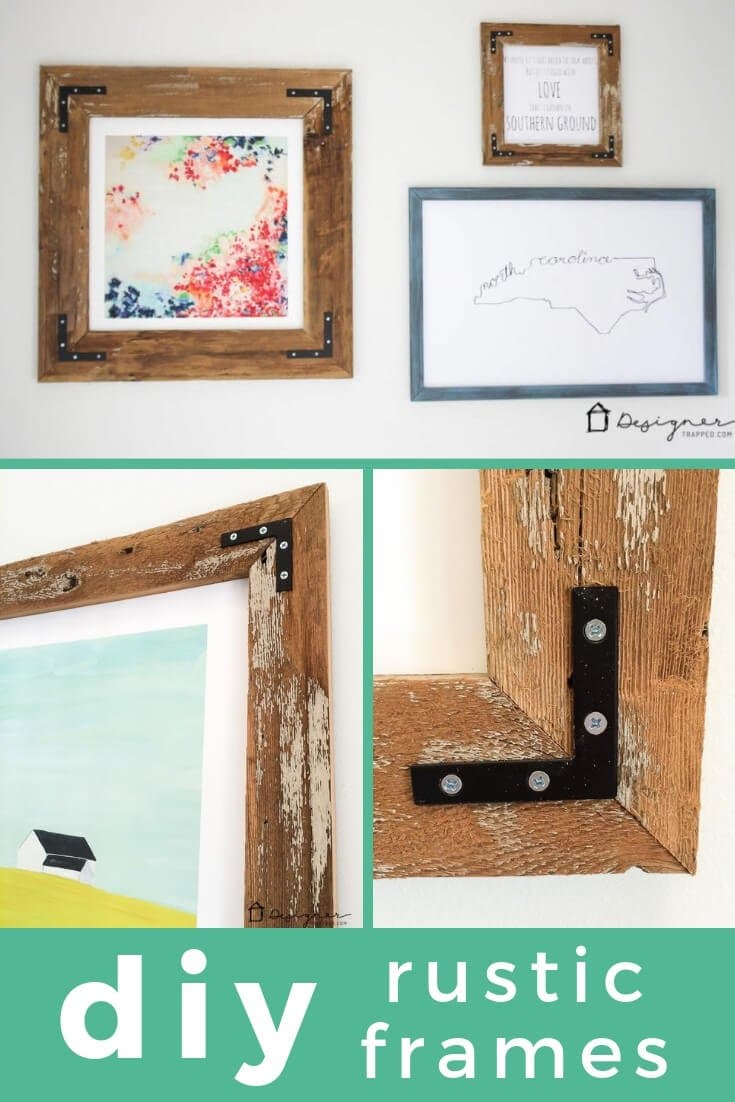 How to Make a DIY Picture Frame from Upcyled Wood! | Designertrapped.com