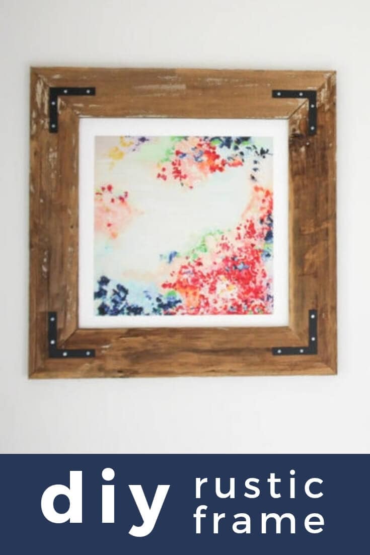 How to Make a DIY Picture Frame from Upcyled Wood! | Designertrapped.com