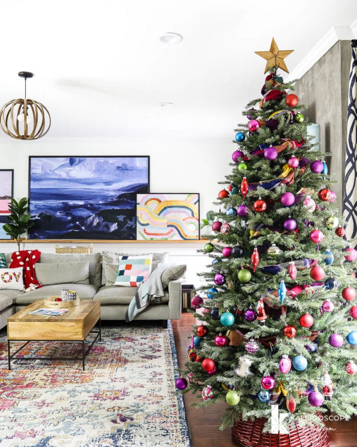 Bright, Bold & Colorful Christmas Tree