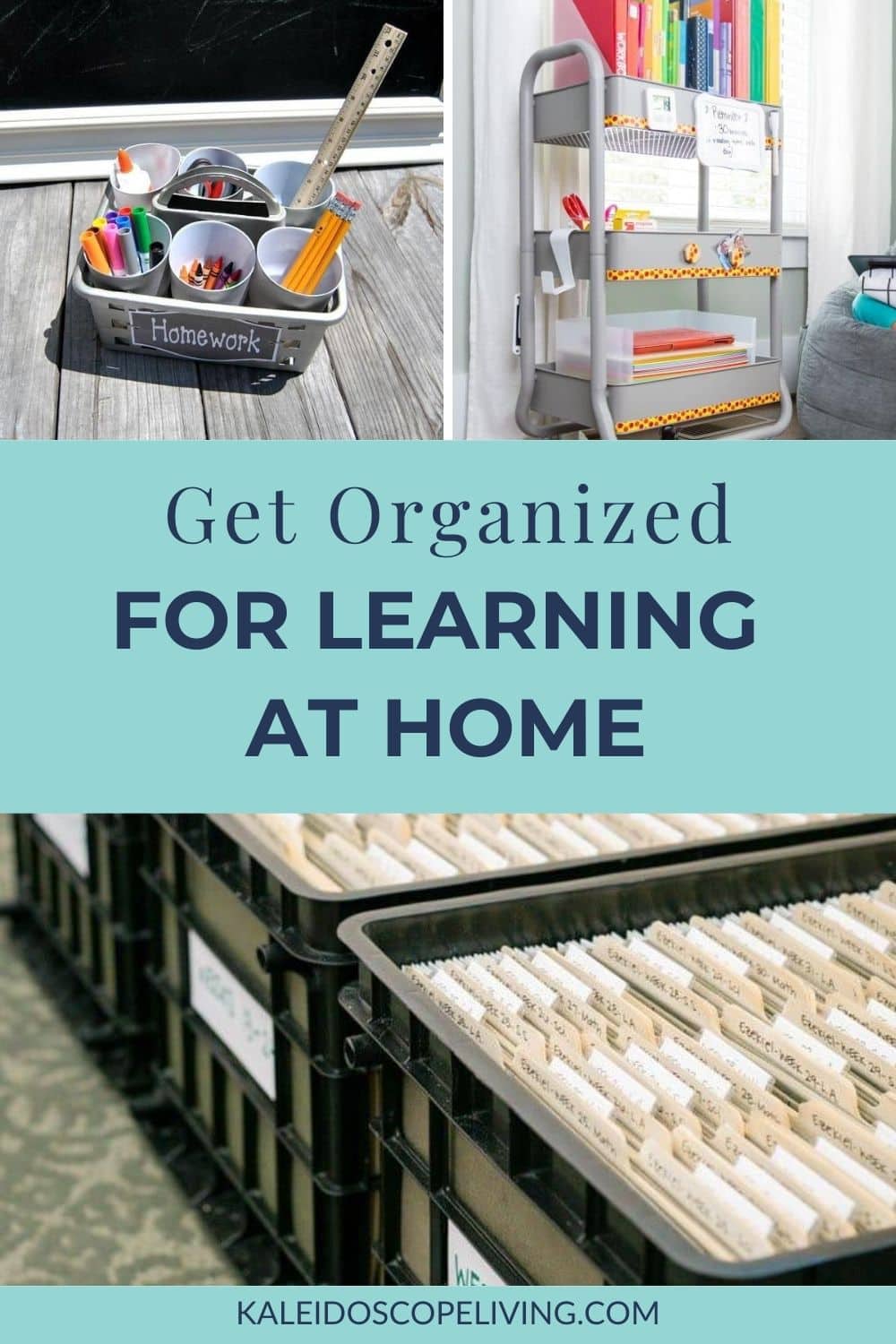 Brilliant Homeschool Organization Ideas & Tips | Kaleidoscope Living