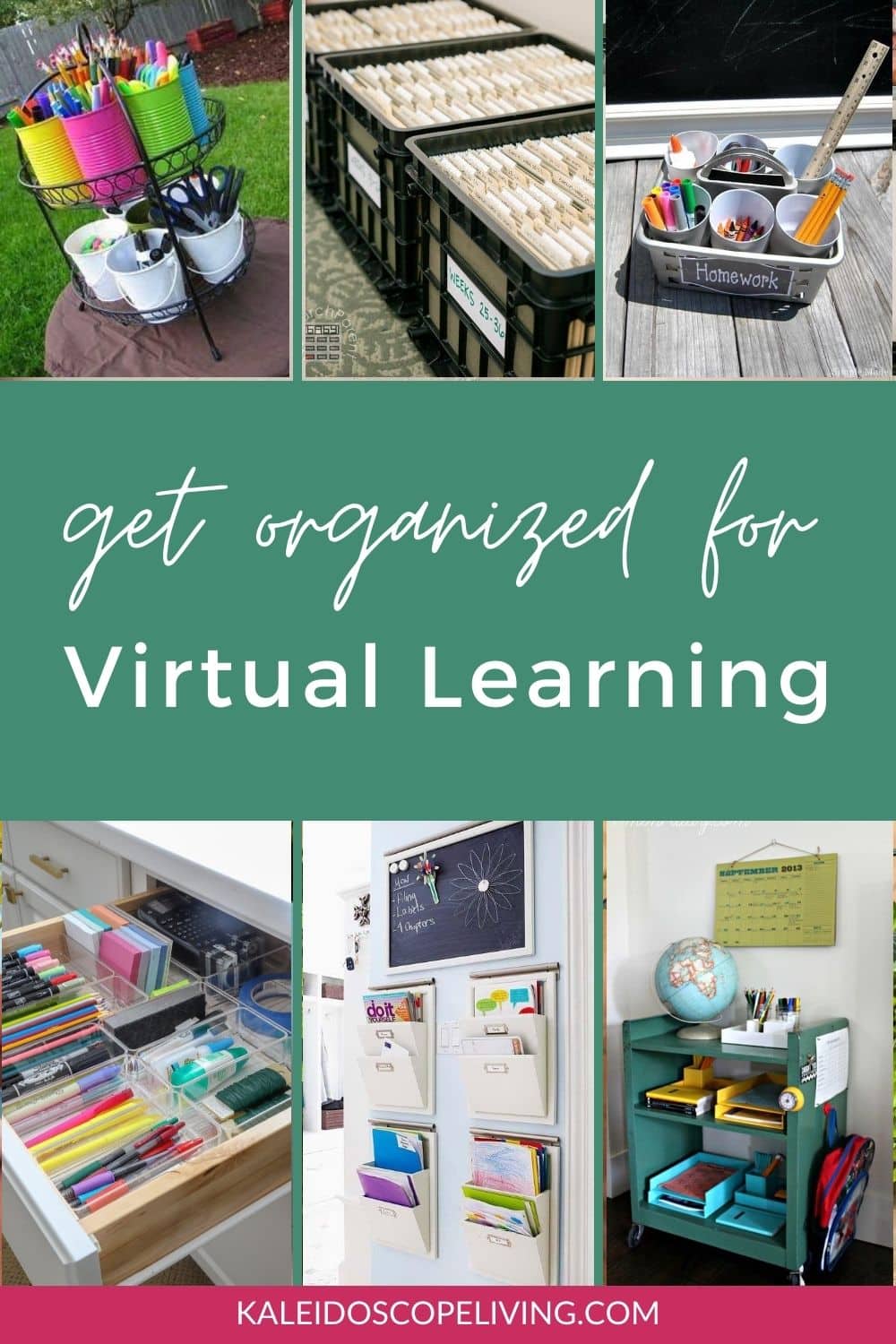 Brilliant Homeschool Organization Ideas & Tips | Kaleidoscope Living