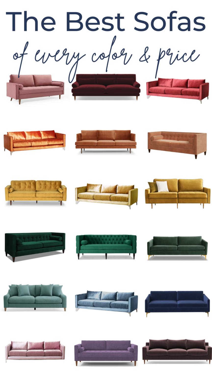 Best Sofa Options for Every Color and Budget