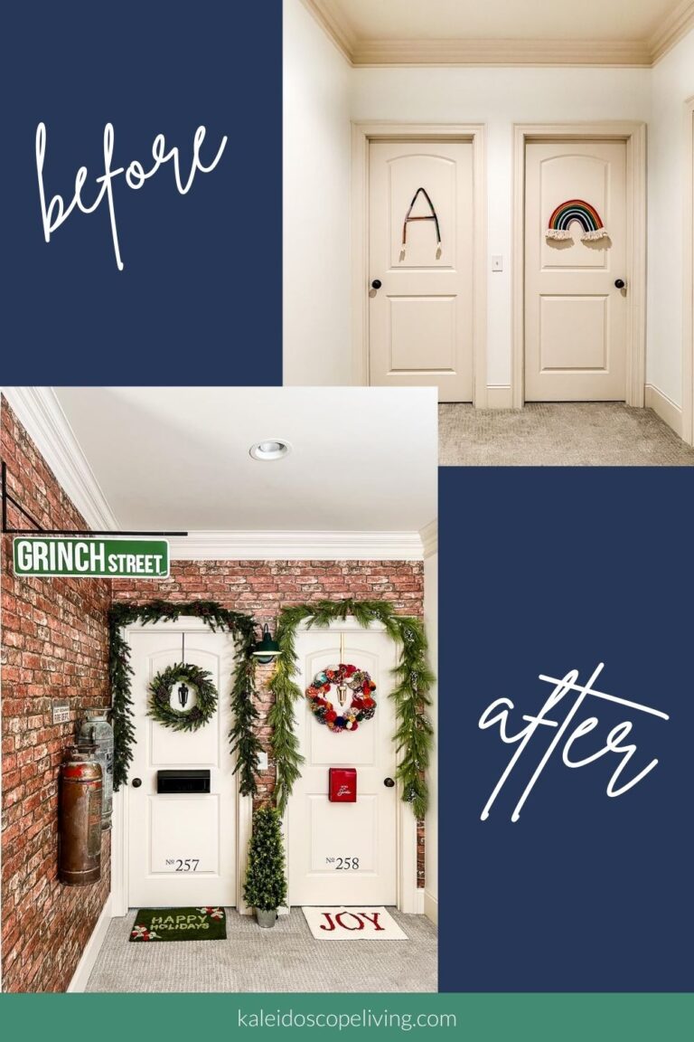Our UNIQUE Hallway Decor and "Apartment Doors"