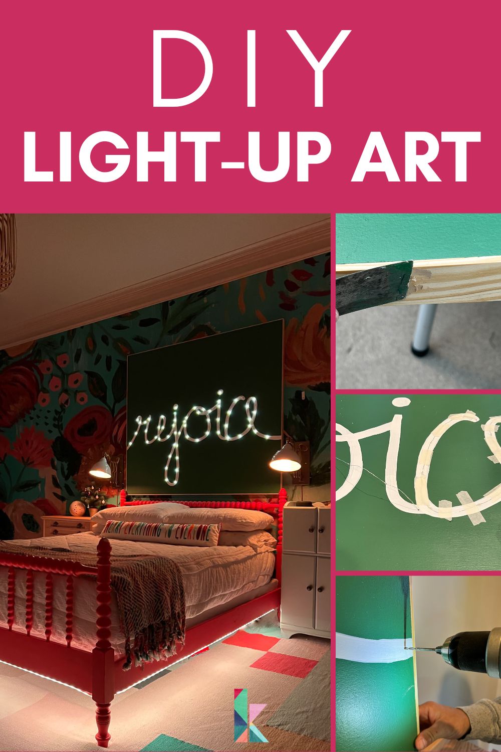 DIY Light Up Wall Art
