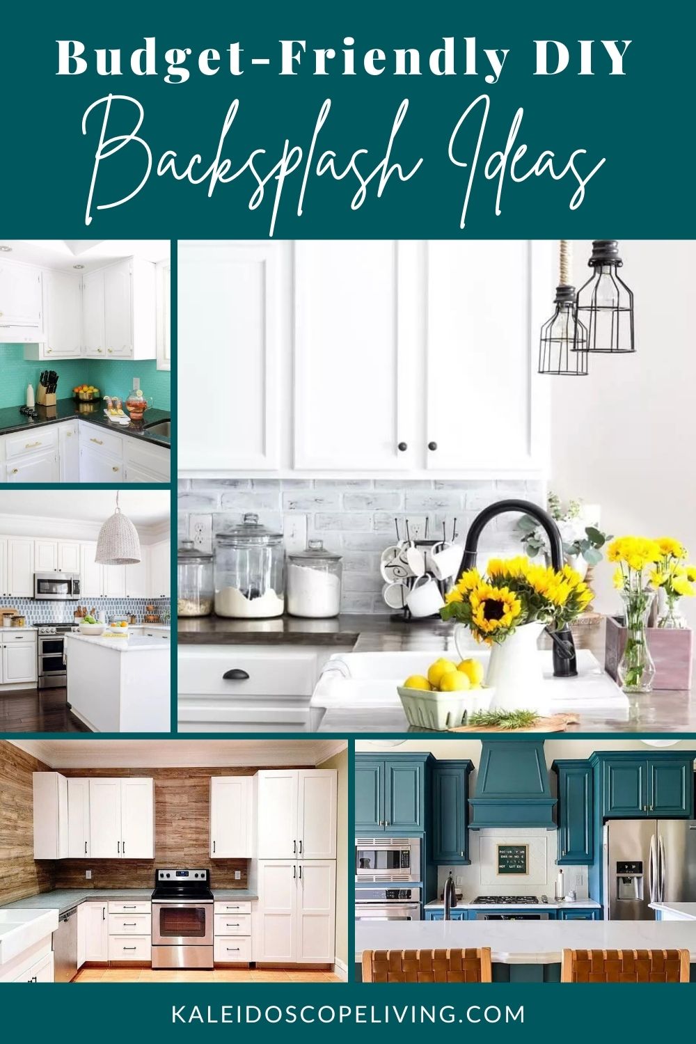 Budget Friendly DIY Kitchen Backsplashes | Kaleidoscope Living