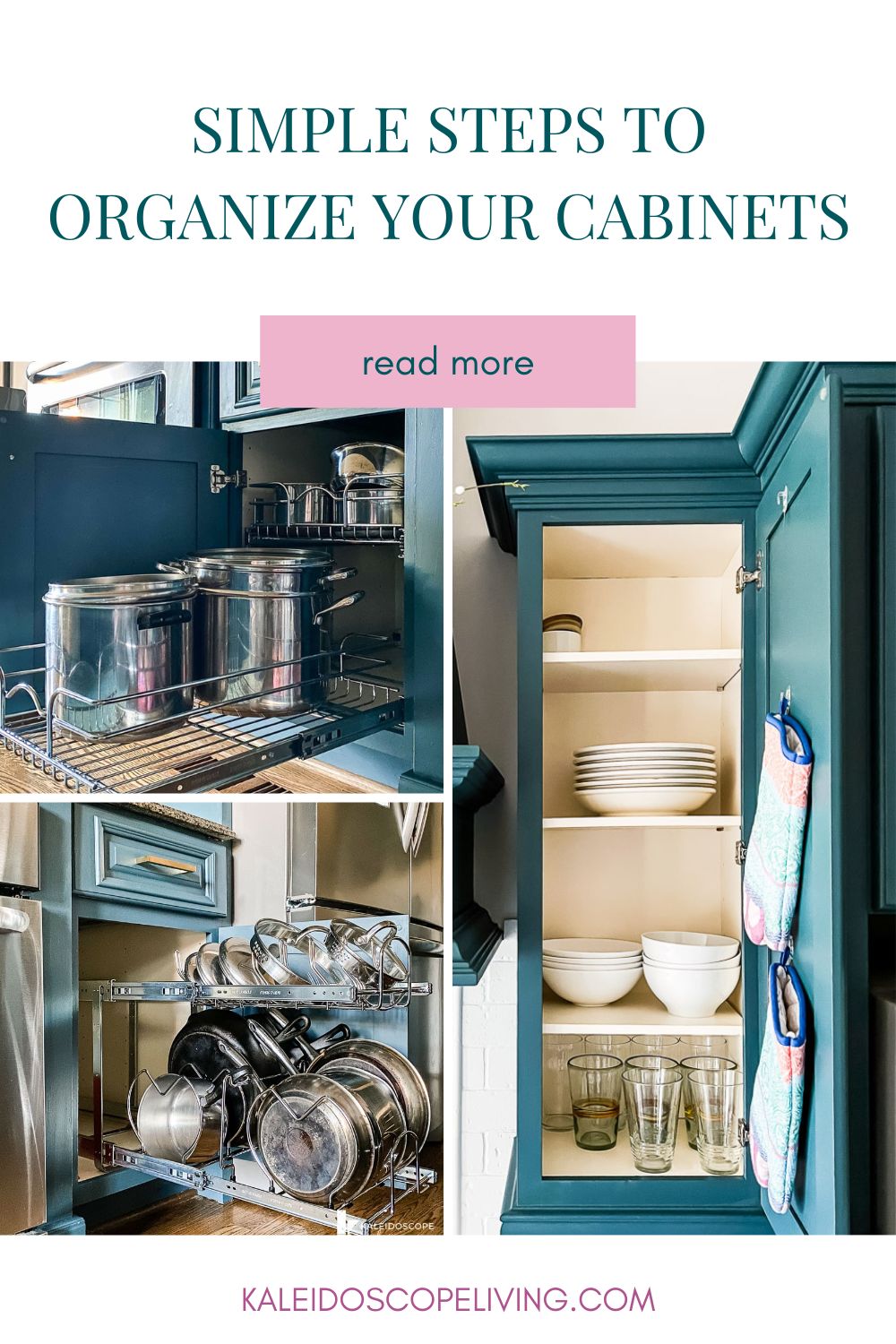 How to Organize Kitchen Cabinets | Kaleidoscope Living