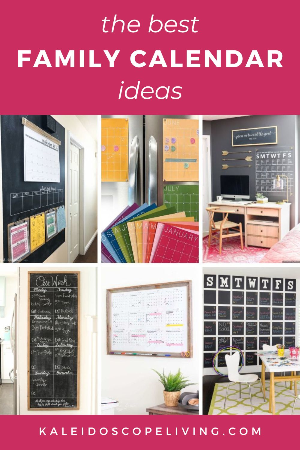 Family Calendar Ideas to Keep You Sane & Organized