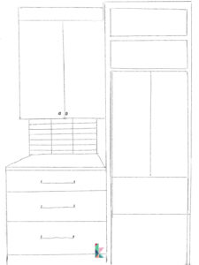 Built-in Office Turned DIY Butler's Pantry