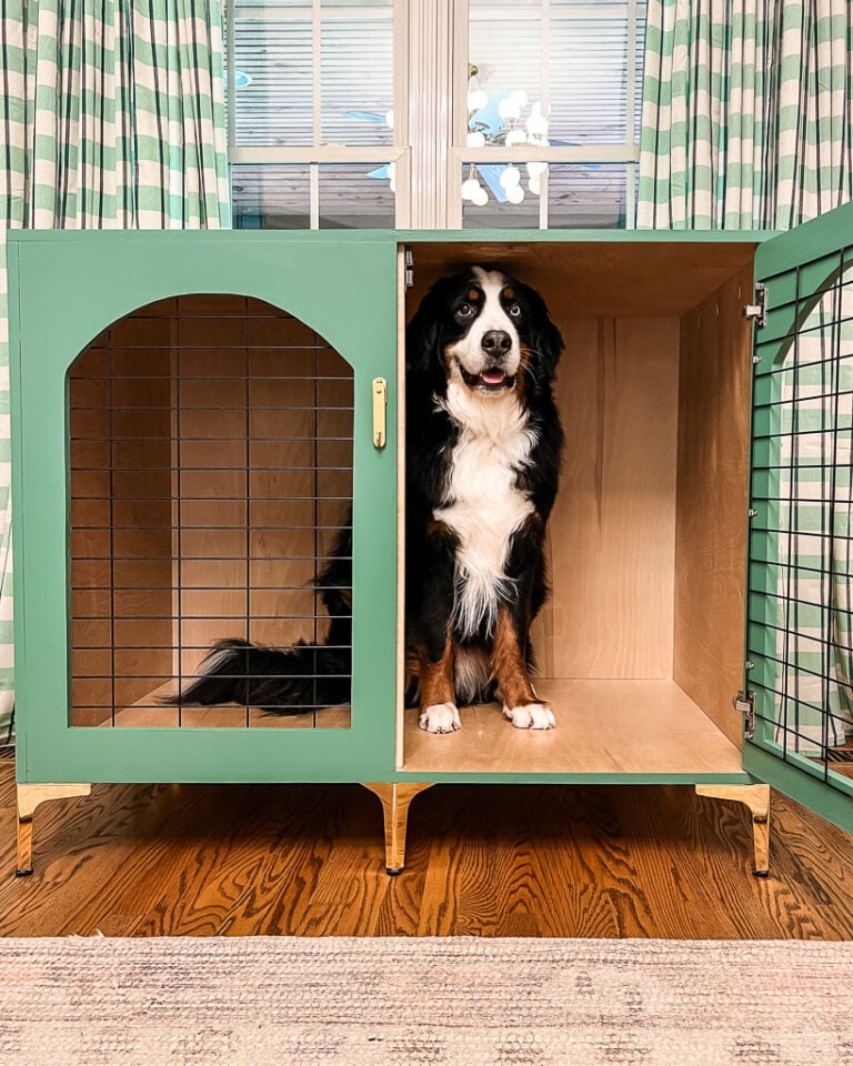 How to Make a DIY Dog Crate that Looks Like Furniture